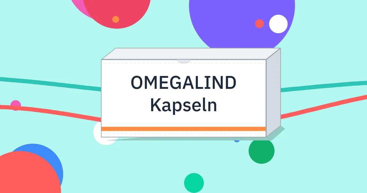 Symbolbild: Packung mit der Aufschrift OMEGALIND Kapseln (PZN 16610143) – Verfügbarkeit und Bezug in Apotheken in Frankfurt am Main
