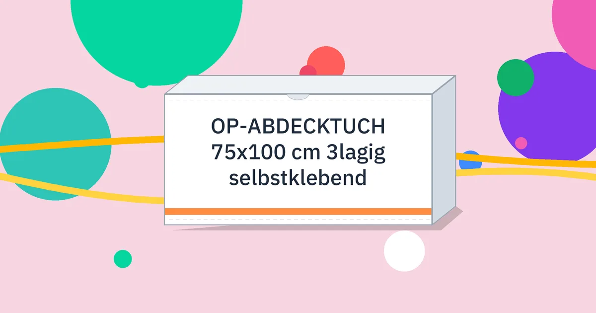 Symbolbild: Packung mit der Aufschrift OP-ABDECKTUCH 75x100 cm 3lagig selbstklebend (PZN 13651354) – Verfügbarkeit und Bezug in Apotheken in Frankfurt am Main