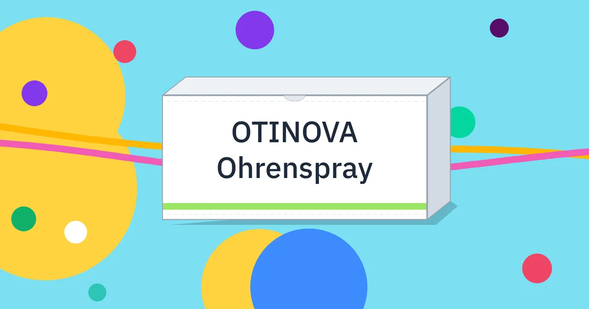 Symbolbild: Packung mit der Aufschrift OTINOVA Ohrenspray (PZN 20304222) – Verfügbarkeit und Bezug in Apotheken in Frankfurt am Main