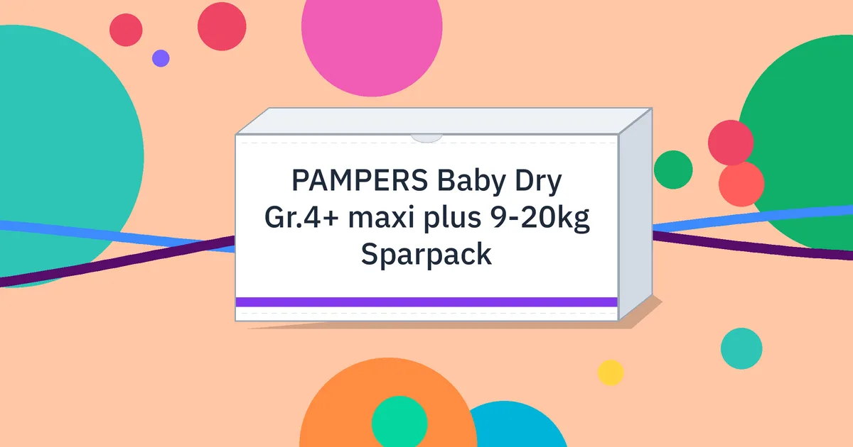 Symbolbild: Packung mit der Aufschrift PAMPERS Baby Dry Gr.4+ maxi plus 9-20kg Sparpack (PZN 10256568) – Verfügbarkeit und Bezug in Apotheken in Frankfurt am Main