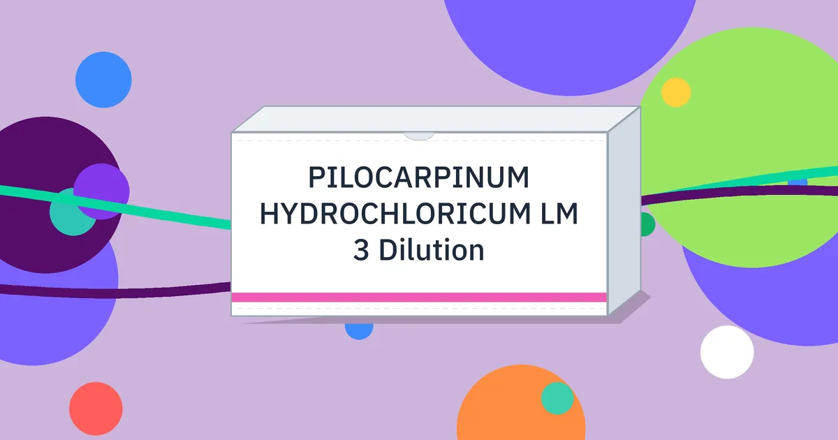 Symbolbild: Packung mit der Aufschrift PILOCARPINUM HYDROCHLORICUM LM 3 Dilution (PZN 13641947) – Verfügbarkeit und Bezug in Apotheken in Frankfurt am Main