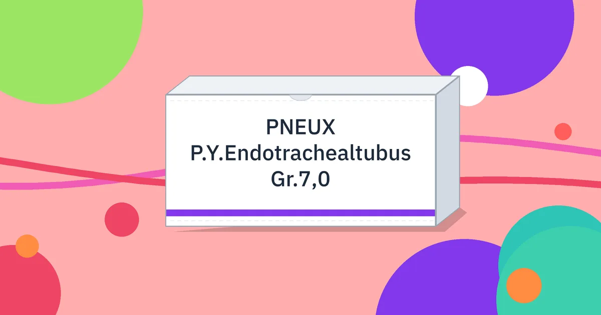 Symbolbild: Packung mit der Aufschrift PNEUX P.Y.Endotrachealtubus Gr.7,0 (PZN 14165822) – Verfügbarkeit und Bezug in Apotheken in Frankfurt am Main