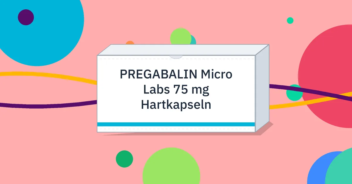 Symbolbild: Packung mit der Aufschrift PREGABALIN Micro Labs 75 mg Hartkapseln (PZN 19377486) – Verfügbarkeit und Bezug in Apotheken in Frankfurt am Main
