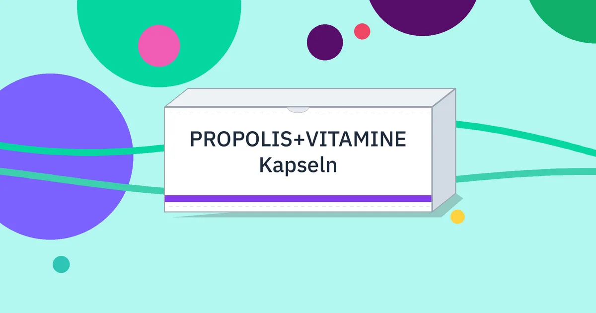 Symbolbild: Packung mit der Aufschrift PROPOLIS+VITAMINE Kapseln (PZN 06430405) – Verfügbarkeit und Bezug in Apotheken in Frankfurt am Main