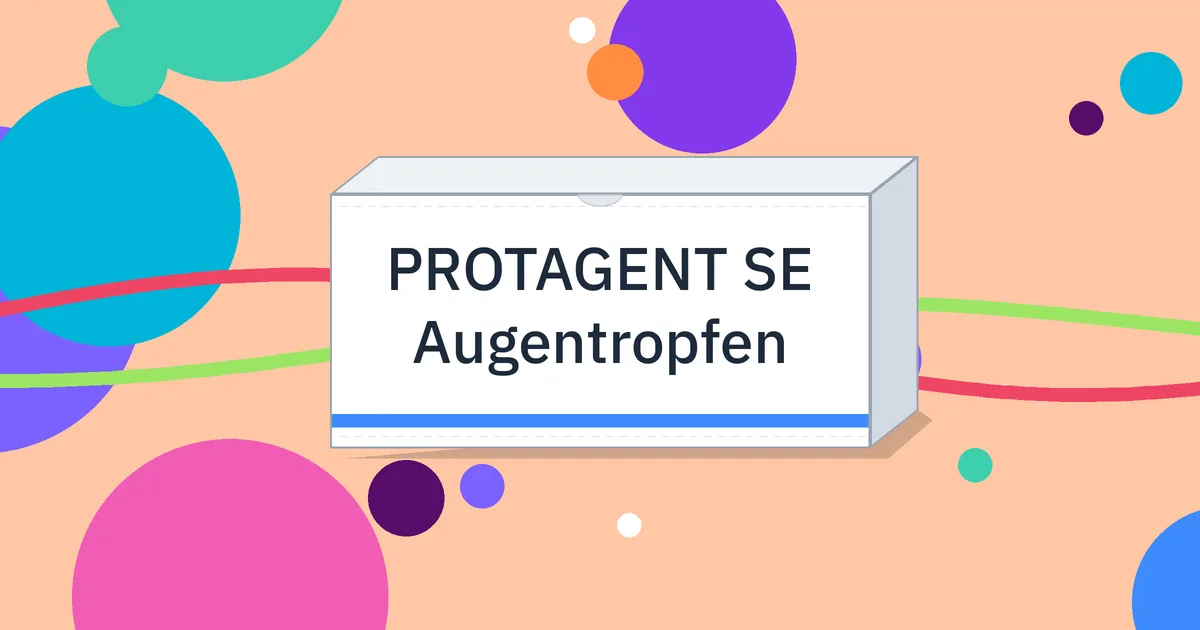 Symbolbild: Packung mit der Aufschrift PROTAGENT SE Augentropfen (PZN 06707551) – Verfügbarkeit und Bezug in Apotheken in Frankfurt am Main