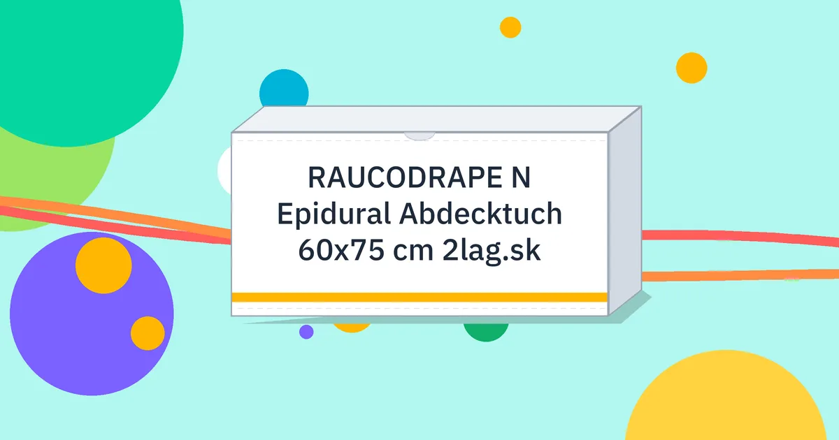 Symbolbild: Packung mit der Aufschrift RAUCODRAPE N Epidural Abdecktuch 60x75 cm 2lag.sk (PZN 06162494) – Verfügbarkeit und Bezug in Apotheken in Frankfurt am Main