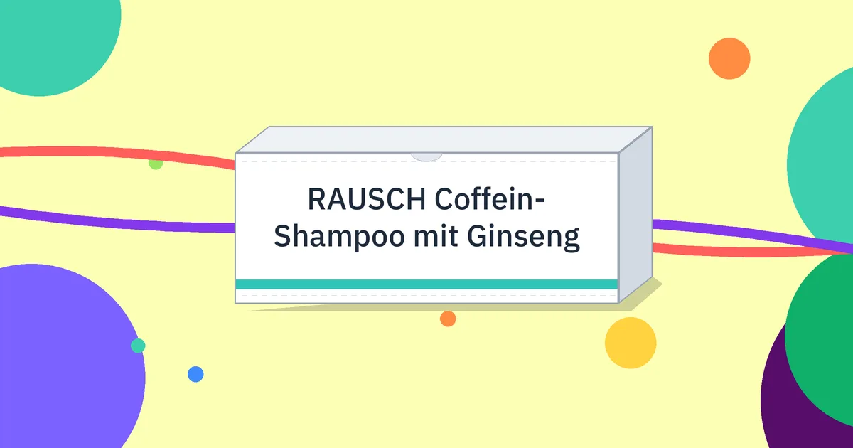 Symbolbild: Packung mit der Aufschrift RAUSCH Coffein-Shampoo mit Ginseng (PZN 18742498) – Verfügbarkeit und Bezug in Apotheken in Frankfurt am Main