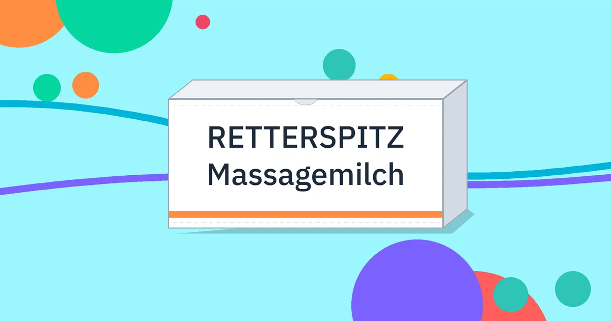 Symbolbild: Packung mit der Aufschrift RETTERSPITZ Massagemilch (PZN 08503999) – Verfügbarkeit und Bezug in Apotheken in Frankfurt am Main