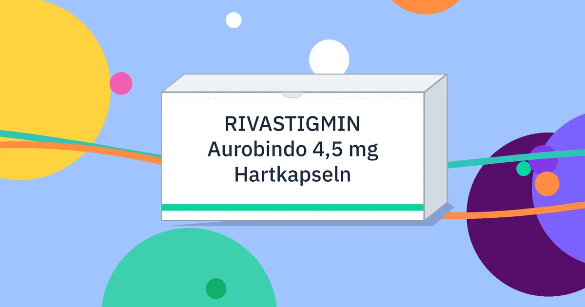 Symbolbild: Packung mit der Aufschrift RIVASTIGMIN Aurobindo 4,5 mg Hartkapseln (PZN 04134418) – Verfügbarkeit und Bezug in Apotheken in Frankfurt am Main