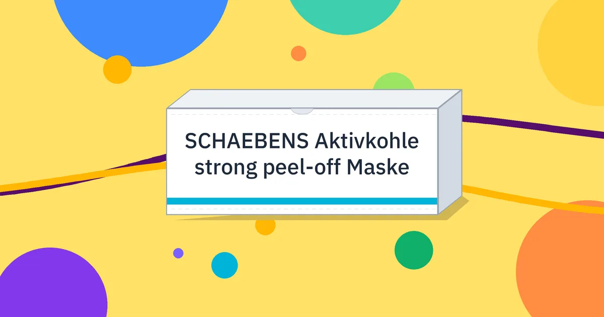 Symbolbild: Packung mit der Aufschrift SCHAEBENS Aktivkohle strong peel-off Maske (PZN 15886452) – Verfügbarkeit und Bezug in Apotheken in Frankfurt am Main