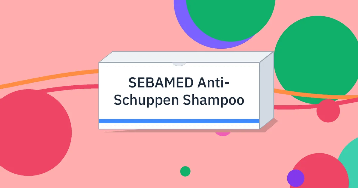 Symbolbild: Packung mit der Aufschrift SEBAMED Anti-Schuppen Shampoo (PZN 07307836) – Verfügbarkeit und Bezug in Apotheken in Frankfurt am Main