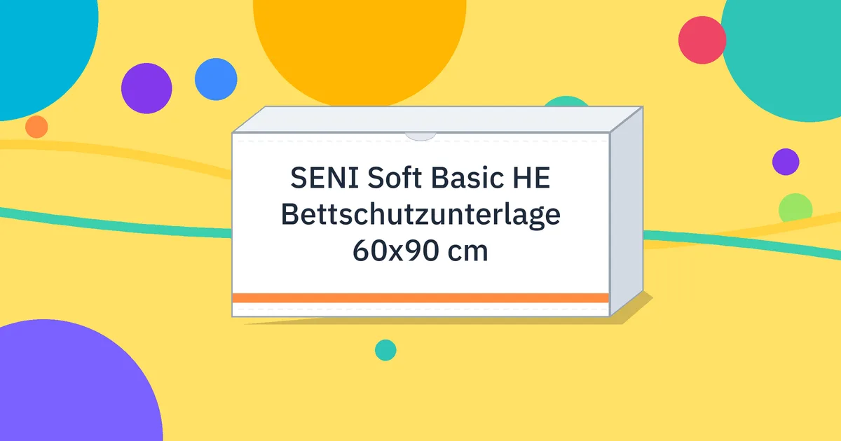 Symbolbild: Packung mit der Aufschrift SENI Soft Basic HE Bettschutzunterlage 60x90 cm (PZN 13912139) – Verfügbarkeit und Bezug in Apotheken in Frankfurt am Main