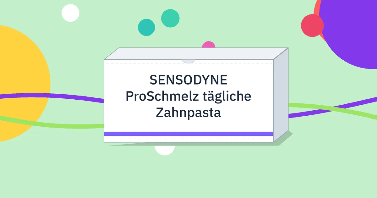 Symbolbild: Packung mit der Aufschrift SENSODYNE ProSchmelz tägliche Zahnpasta (PZN 10302268) – Verfügbarkeit und Bezug in Apotheken in Frankfurt am Main