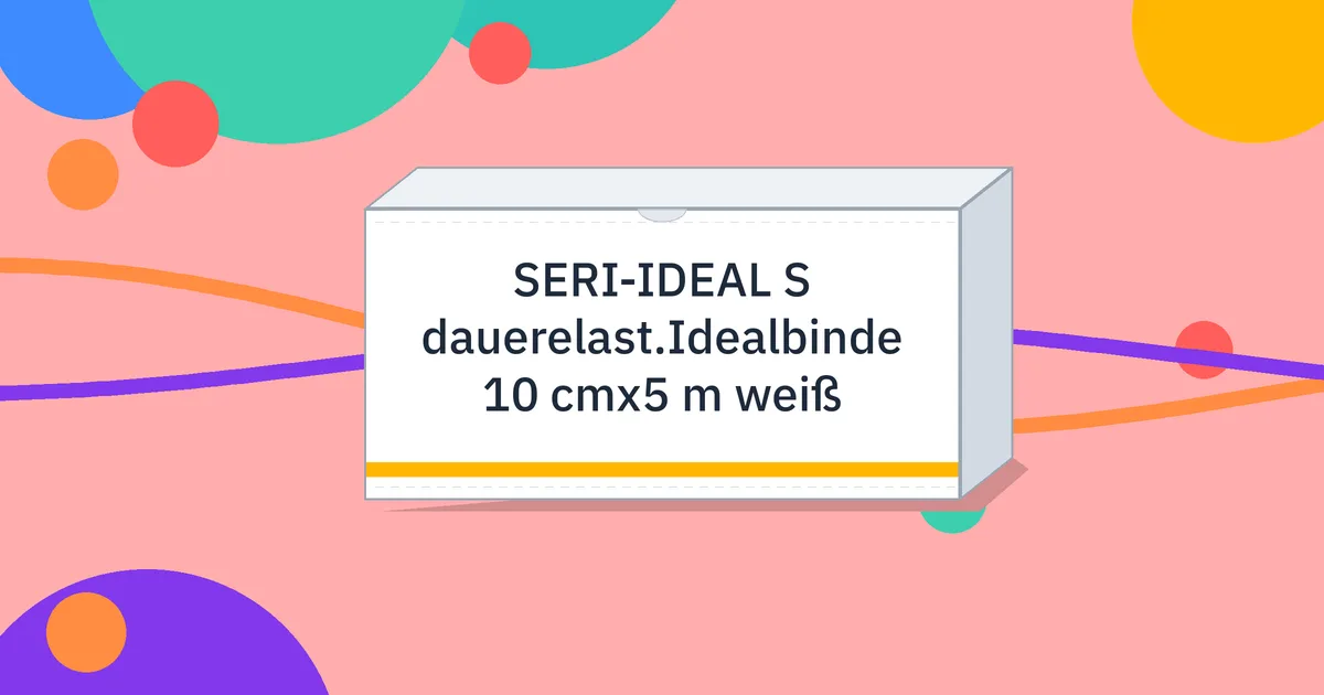 Symbolbild: Packung mit der Aufschrift SERI-IDEAL S dauerelast.Idealbinde 10 cmx5 m weiß (PZN 20845952) – Verfügbarkeit und Bezug in Apotheken in Frankfurt am Main