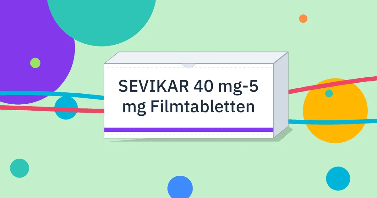 Symbolbild: Packung mit der Aufschrift SEVIKAR 40 mg-5 mg Filmtabletten (PZN 06115388) – Verfügbarkeit und Bezug in Apotheken in Frankfurt am Main