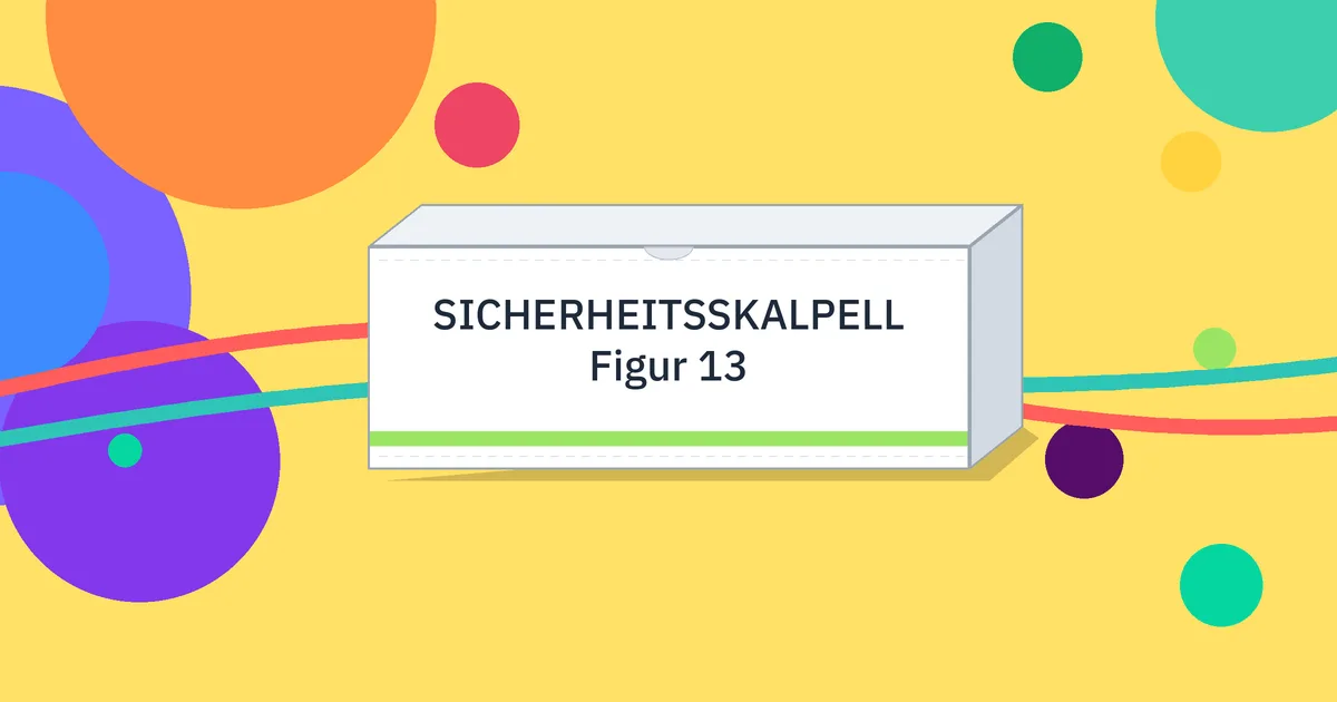 Symbolbild: Packung mit der Aufschrift SICHERHEITSSKALPELL Figur 13 (PZN 09688529) – Verfügbarkeit und Bezug in Apotheken in Frankfurt am Main