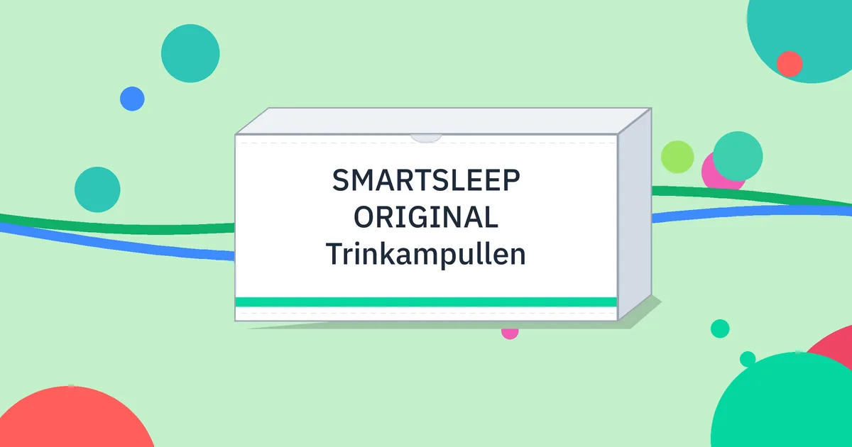 Symbolbild: Packung mit der Aufschrift SMARTSLEEP ORIGINAL Trinkampullen (PZN 16874681) – Verfügbarkeit und Bezug in Apotheken in Frankfurt am Main
