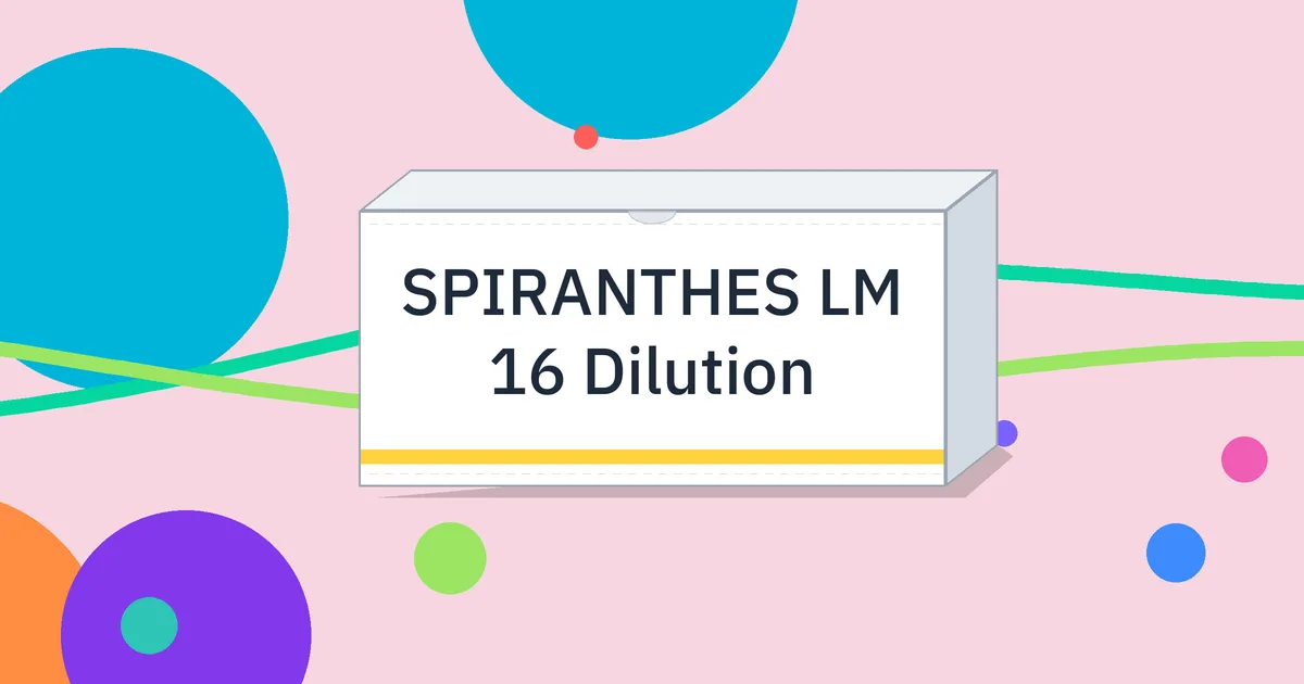 Symbolbild: Packung mit der Aufschrift SPIRANTHES LM 16 Dilution (PZN 13681929) – Verfügbarkeit und Bezug in Apotheken in Frankfurt am Main