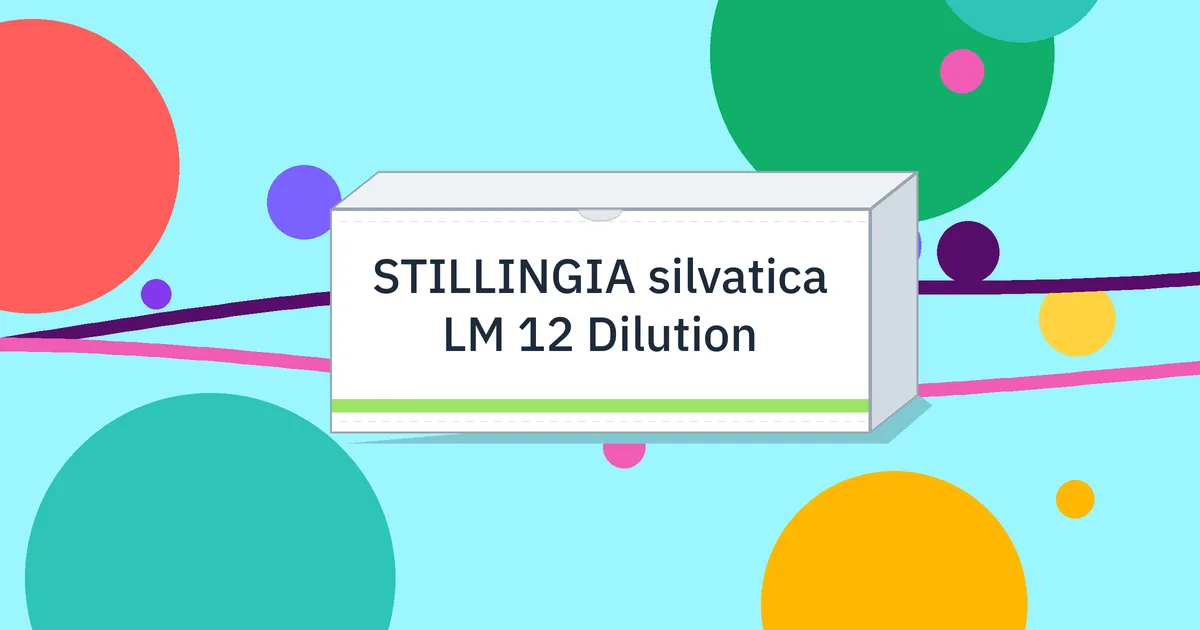 Symbolbild: Packung mit der Aufschrift STILLINGIA silvatica LM 12 Dilution (PZN 13201384) – Verfügbarkeit und Bezug in Apotheken in Frankfurt am Main