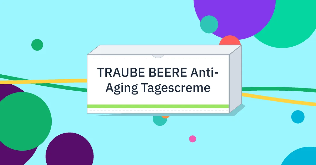 Symbolbild: Packung mit der Aufschrift TRAUBE BEERE Anti-Aging Tagescreme (PZN 12474269) – Verfügbarkeit und Bezug in Apotheken in Frankfurt am Main