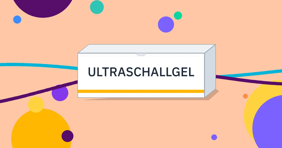 Symbolbild: Packung mit der Aufschrift ULTRASCHALLGEL (PZN 02573912) – Verfügbarkeit und Bezug in Apotheken in Frankfurt am Main