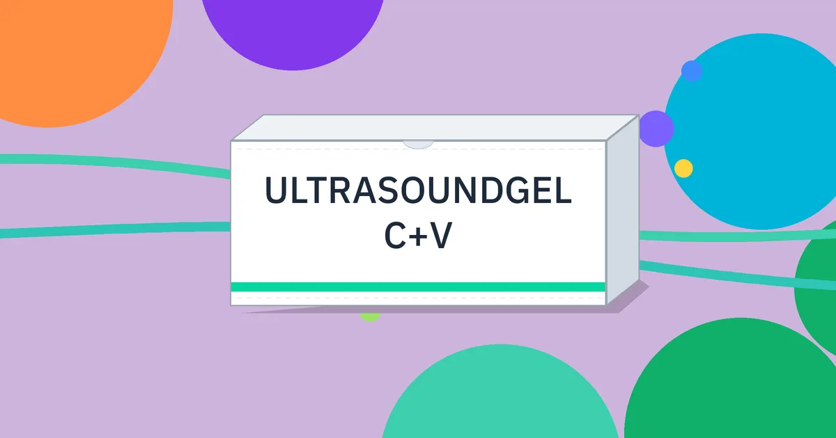 Symbolbild: Packung mit der Aufschrift ULTRASOUNDGEL C+V (PZN 18468732) – Verfügbarkeit und Bezug in Apotheken in Frankfurt am Main