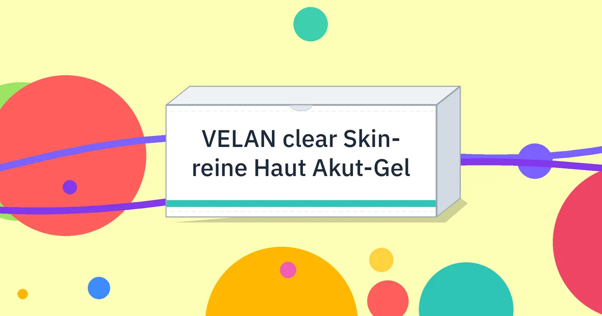 Symbolbild: Packung mit der Aufschrift VELAN clear Skin-reine Haut Akut-Gel (PZN 12420782) – Verfügbarkeit und Bezug in Apotheken in Frankfurt am Main