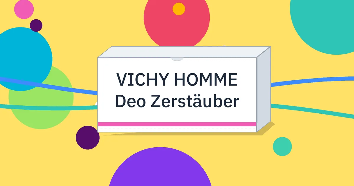 Symbolbild: Packung mit der Aufschrift VICHY HOMME Deo Zerstäuber (PZN 06712279) – Verfügbarkeit und Bezug in Apotheken in Frankfurt am Main