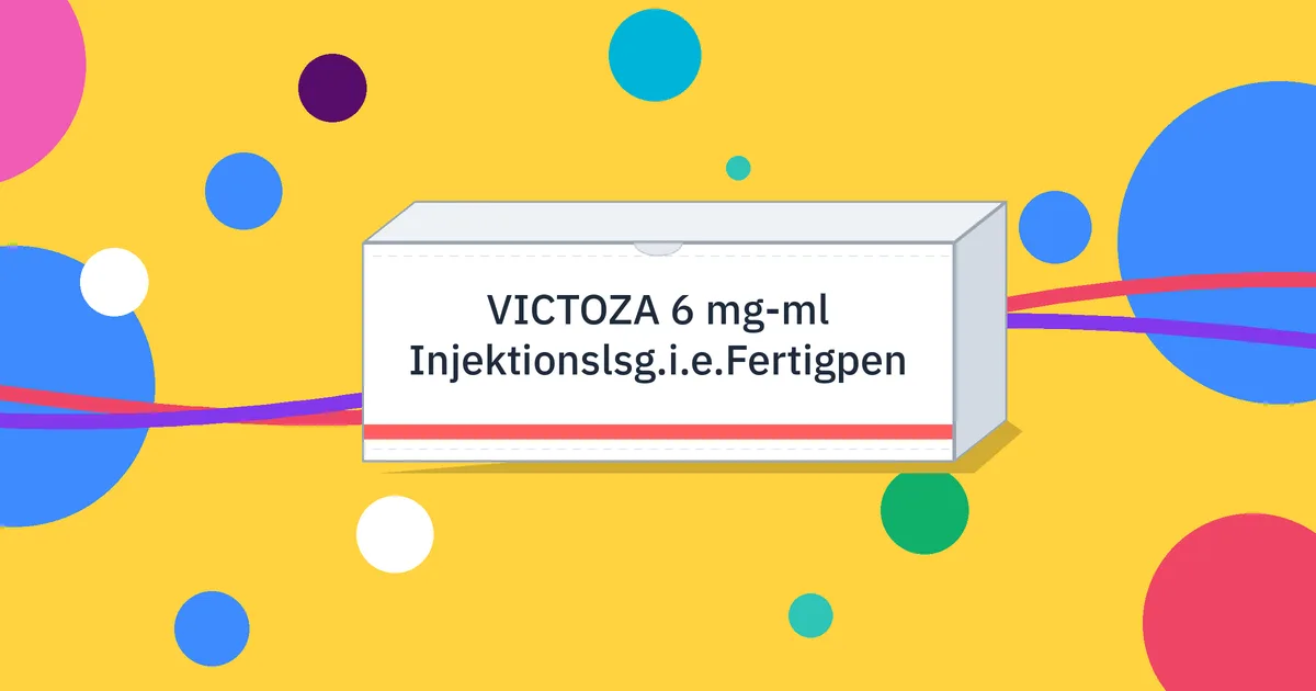 Symbolbild: Packung mit der Aufschrift VICTOZA 6 mg-ml Injektionslsg.i.e.Fertigpen (PZN 19344682) – Verfügbarkeit und Bezug in Apotheken in Frankfurt am Main