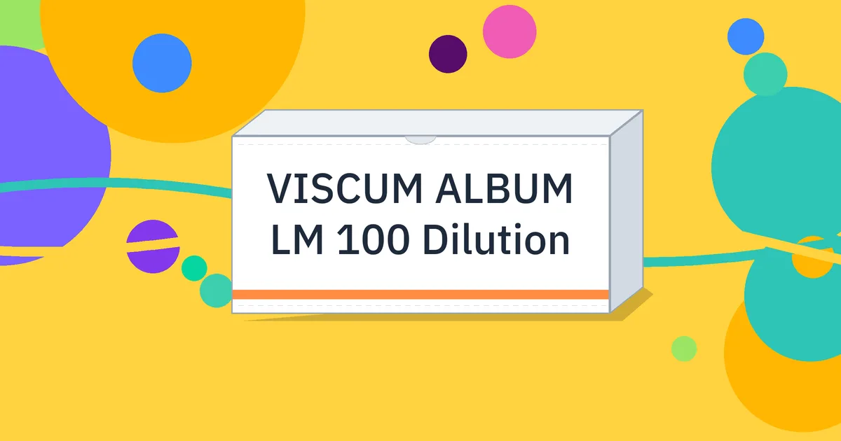 Symbolbild: Packung mit der Aufschrift VISCUM ALBUM LM 100 Dilution (PZN 13278398) – Verfügbarkeit und Bezug in Apotheken in Frankfurt am Main