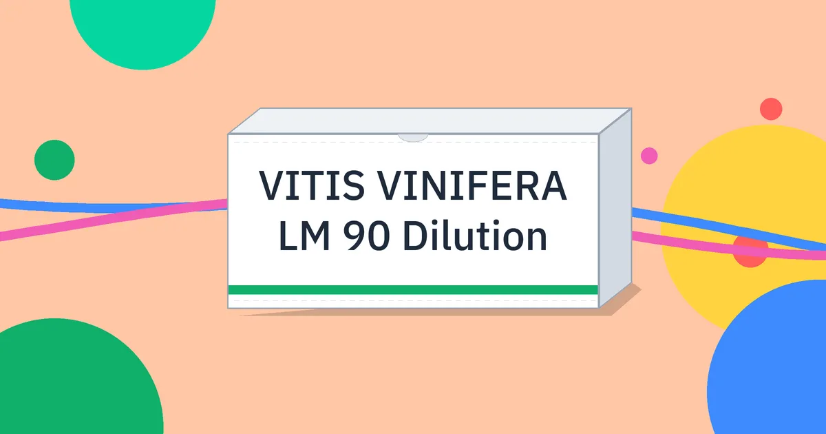 Symbolbild: Packung mit der Aufschrift VITIS VINIFERA LM 90 Dilution (PZN 13280231) – Verfügbarkeit und Bezug in Apotheken in Frankfurt am Main