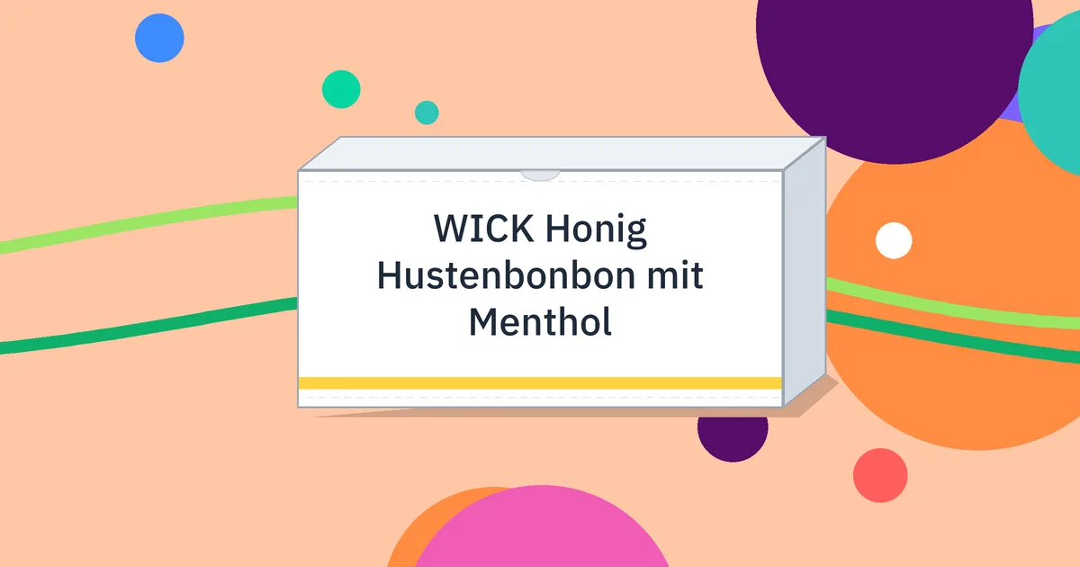 Symbolbild: Packung mit der Aufschrift WICK Honig Hustenbonbon mit Menthol (PZN 19399358) – Verfügbarkeit und Bezug in Apotheken in Frankfurt am Main