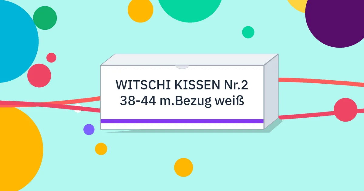 Symbolbild: Packung mit der Aufschrift WITSCHI KISSEN Nr.2 38-44 m.Bezug weiß (PZN 00627319) – Verfügbarkeit und Bezug in Apotheken in Frankfurt am Main
