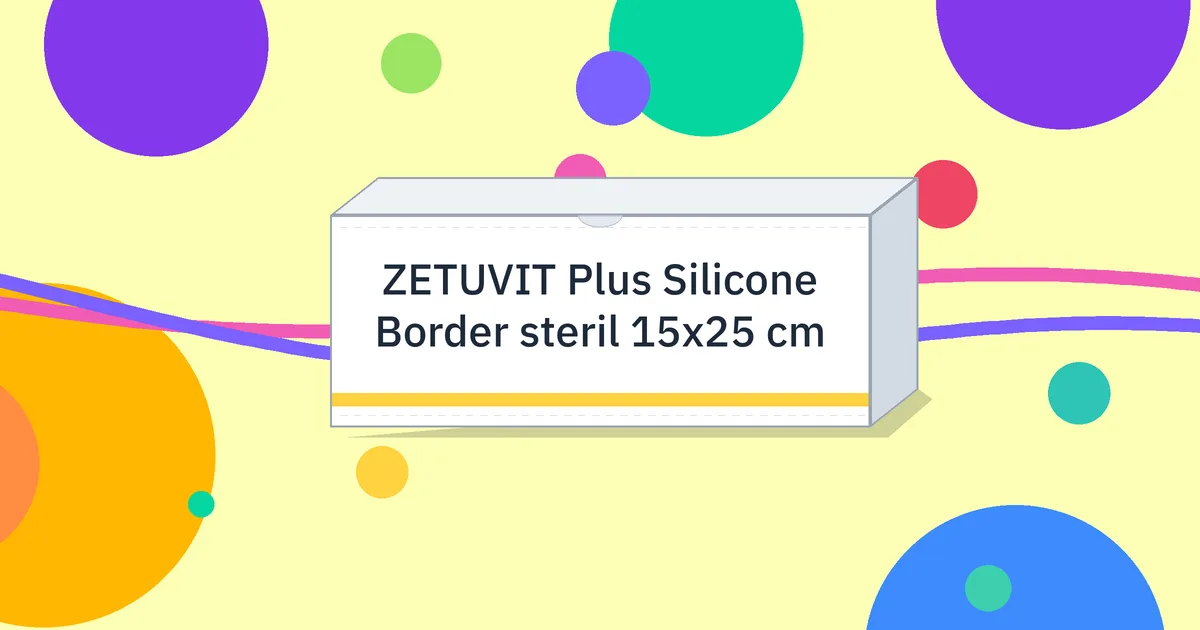 Symbolbild: Packung mit der Aufschrift ZETUVIT Plus Silicone Border steril 15x25 cm (PZN 18319854) – Verfügbarkeit und Bezug in Apotheken in Frankfurt am Main