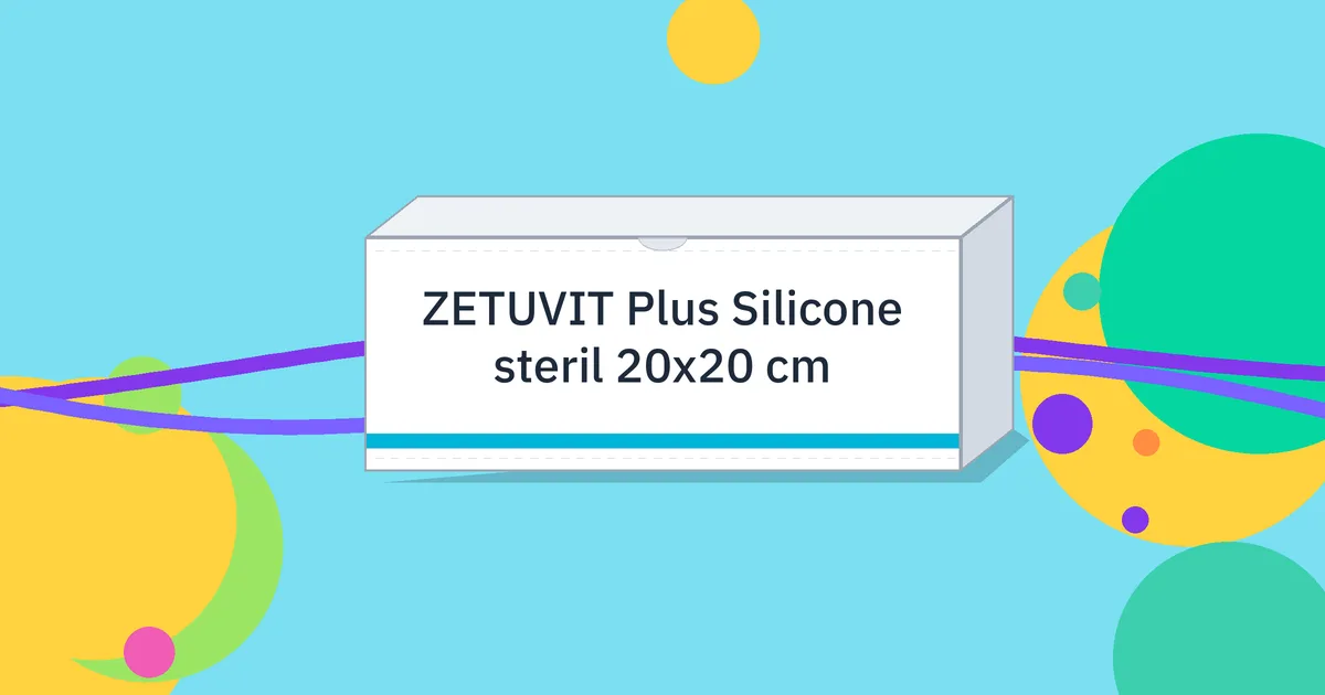 Symbolbild: Packung mit der Aufschrift ZETUVIT Plus Silicone steril 20x20 cm (PZN 18222066) – Verfügbarkeit und Bezug in Apotheken in Frankfurt am Main