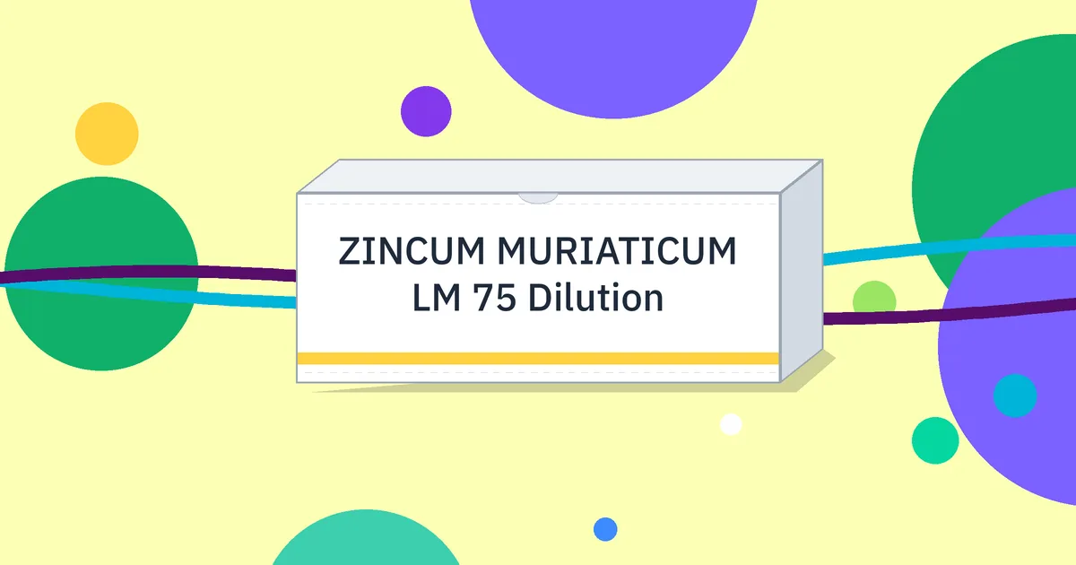 Symbolbild: Packung mit der Aufschrift ZINCUM MURIATICUM LM 75 Dilution (PZN 13296120) – Verfügbarkeit und Bezug in Apotheken in Frankfurt am Main