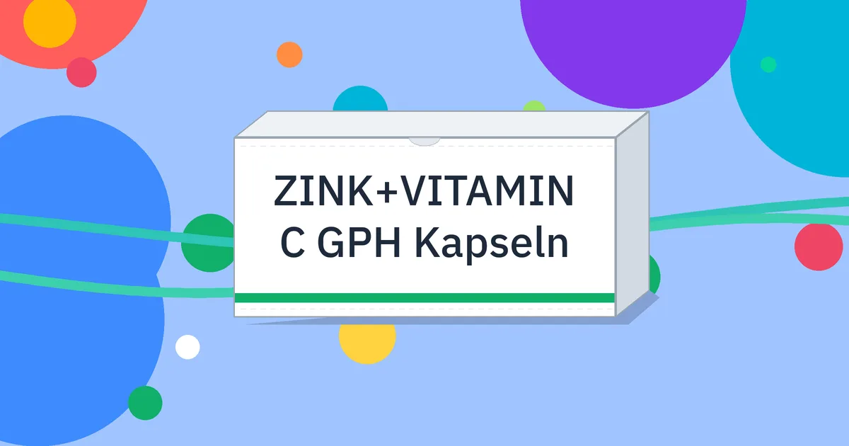 Symbolbild: Packung mit der Aufschrift ZINK+VITAMIN C GPH Kapseln (PZN 03466495) – Verfügbarkeit und Bezug in Apotheken in Frankfurt am Main
