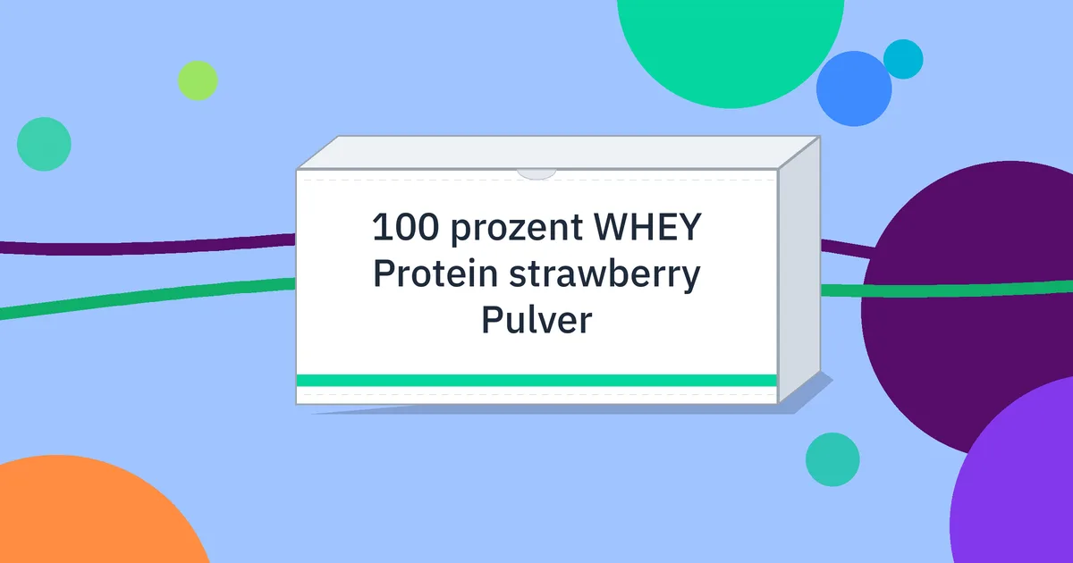 Symbolbild: Packung mit der Aufschrift 100 prozent WHEY Protein strawberry Pulver (PZN 11290389) – Verfügbarkeit und Bezug in Apotheken in Frankfurt am Main