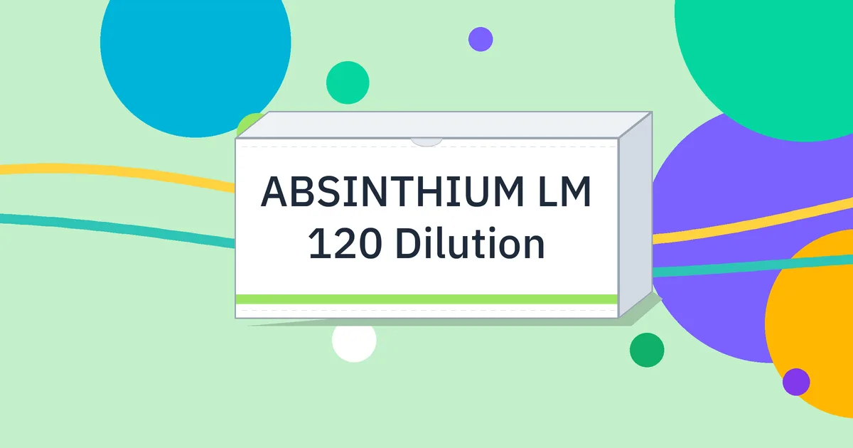 Symbolbild: Packung mit der Aufschrift ABSINTHIUM LM 120 Dilution (PZN 13262055) – Verfügbarkeit und Bezug in Apotheken in Frankfurt am Main