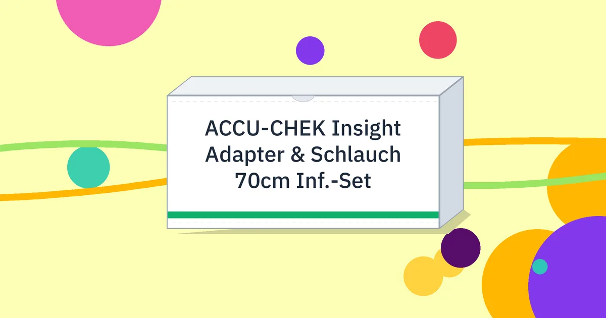 Symbolbild: Packung mit der Aufschrift ACCU-CHEK Insight Adapter & Schlauch 70cm Inf.-Set (PZN 16787396) – Verfügbarkeit und Bezug in Apotheken in Frankfurt am Main