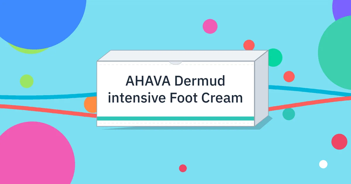 Symbolbild: Packung mit der Aufschrift AHAVA Dermud intensive Foot Cream (PZN 09527542) – Verfügbarkeit und Bezug in Apotheken in Frankfurt am Main