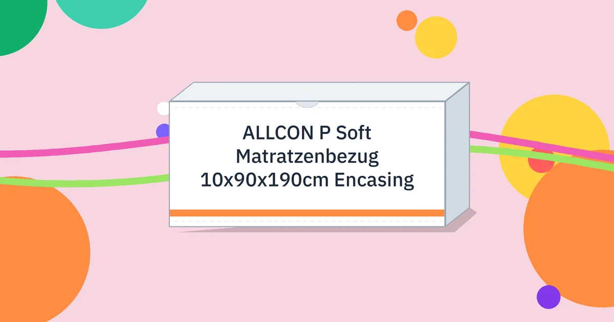 Symbolbild: Packung mit der Aufschrift ALLCON P Soft Matratzenbezug 10x90x190cm Encasing (PZN 19762310) – Verfügbarkeit und Bezug in Apotheken in Frankfurt am Main