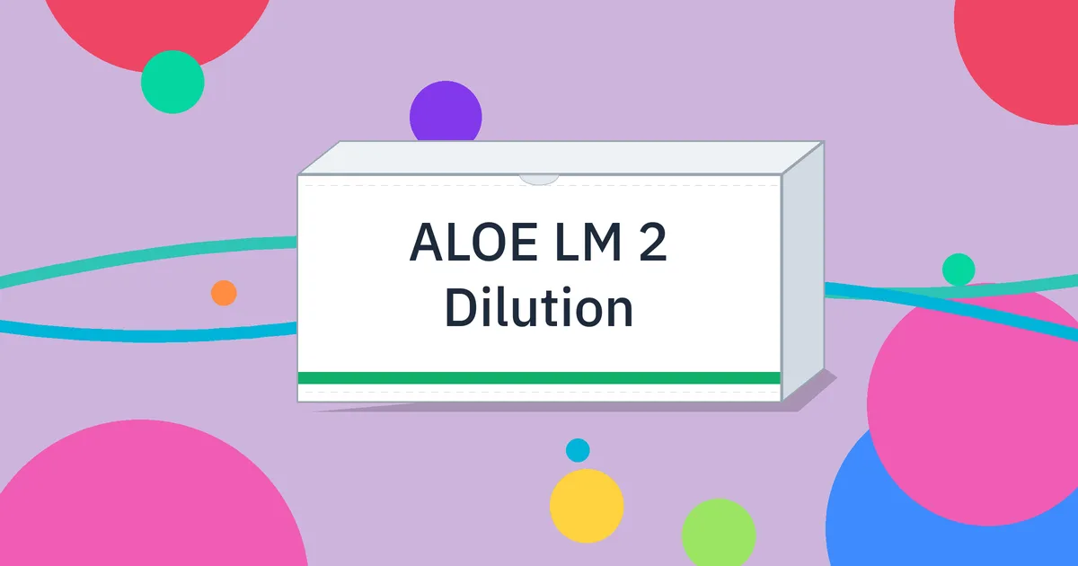Symbolbild: Packung mit der Aufschrift ALOE LM 2 Dilution (PZN 12757429) – Verfügbarkeit und Bezug in Apotheken in Frankfurt am Main