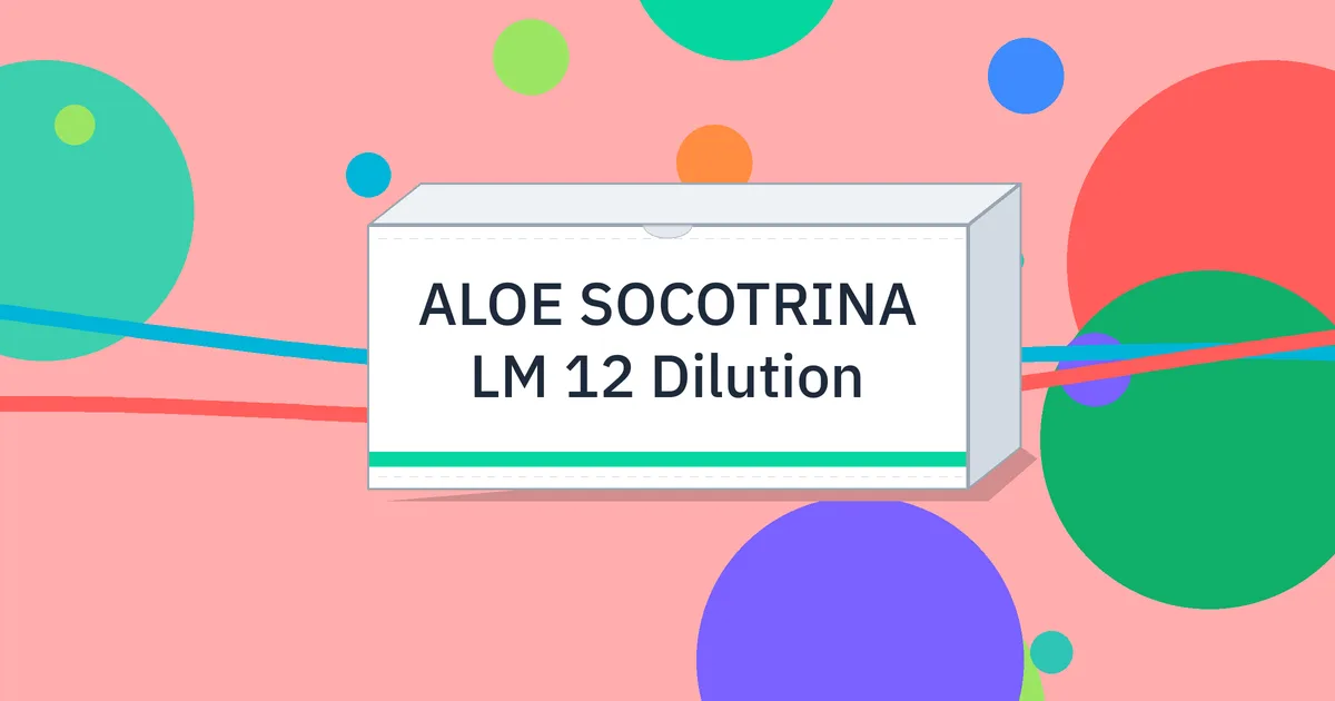 Symbolbild: Packung mit der Aufschrift ALOE SOCOTRINA LM 12 Dilution (PZN 13313396) – Verfügbarkeit und Bezug in Apotheken in Frankfurt am Main
