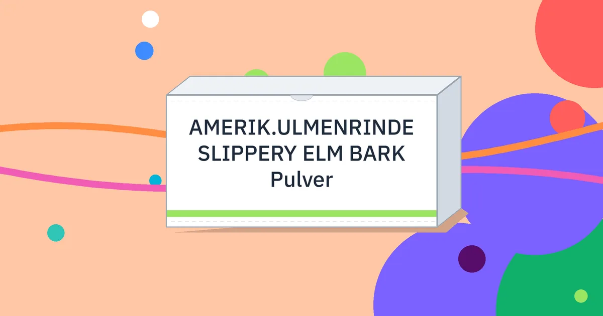 Symbolbild: Packung mit der Aufschrift AMERIK.ULMENRINDE SLIPPERY ELM BARK Pulver (PZN 09893092) – Verfügbarkeit und Bezug in Apotheken in Frankfurt am Main