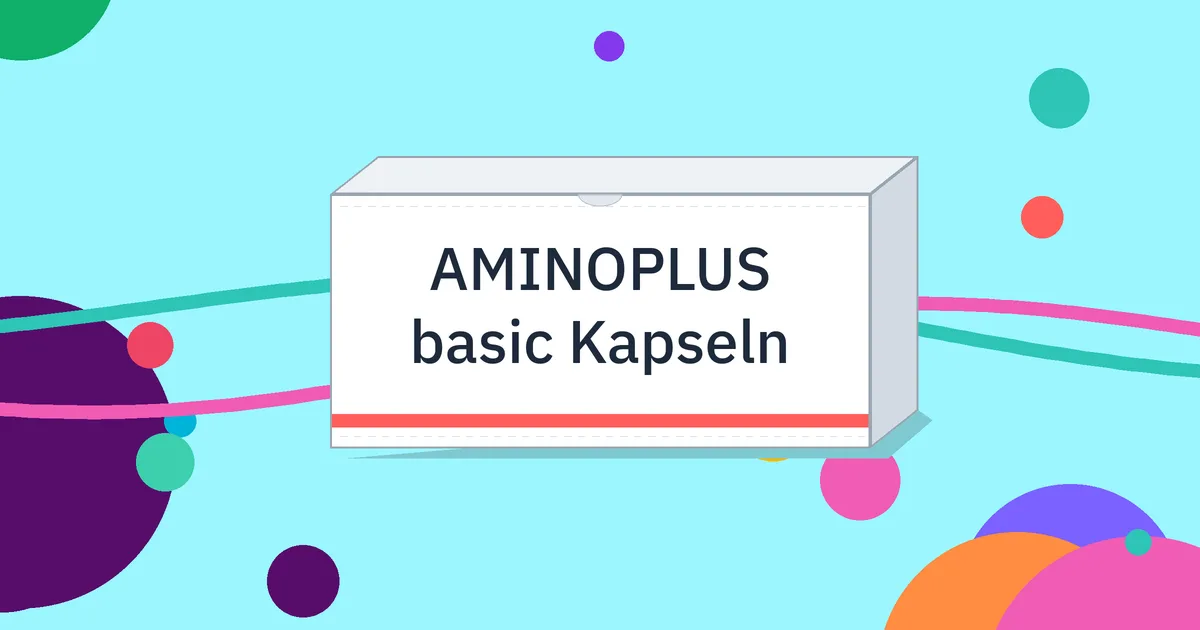 Symbolbild: Packung mit der Aufschrift AMINOPLUS basic Kapseln (PZN 00147186) – Verfügbarkeit und Bezug in Apotheken in Frankfurt am Main