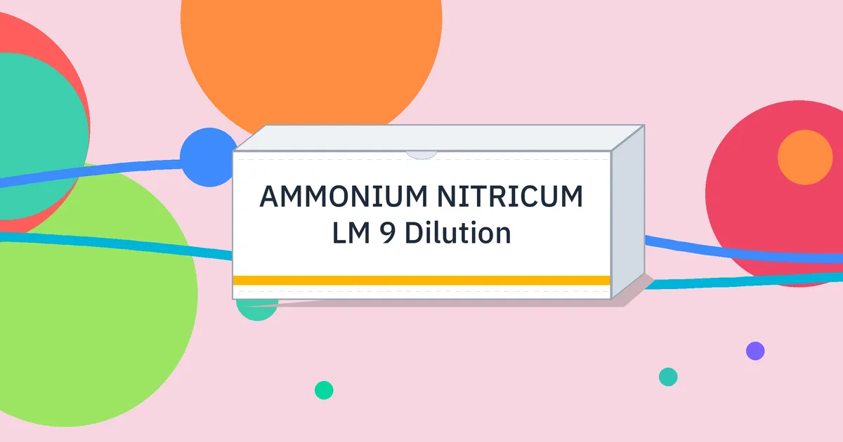 Symbolbild: Packung mit der Aufschrift AMMONIUM NITRICUM LM 9 Dilution (PZN 13321763) – Verfügbarkeit und Bezug in Apotheken in Frankfurt am Main