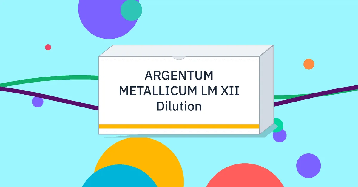 Symbolbild: Packung mit der Aufschrift ARGENTUM METALLICUM LM XII Dilution (PZN 02673602) – Verfügbarkeit und Bezug in Apotheken in Frankfurt am Main