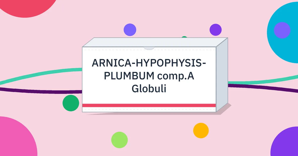 Symbolbild: Packung mit der Aufschrift ARNICA-HYPOPHYSIS-PLUMBUM comp.A Globuli (PZN 11369725) – Verfügbarkeit und Bezug in Apotheken in Frankfurt am Main