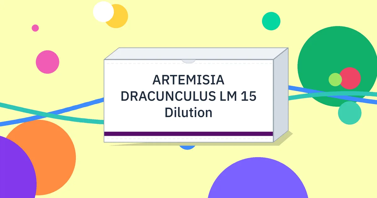 Symbolbild: Packung mit der Aufschrift ARTEMISIA DRACUNCULUS LM 15 Dilution (PZN 13394294) – Verfügbarkeit und Bezug in Apotheken in Frankfurt am Main